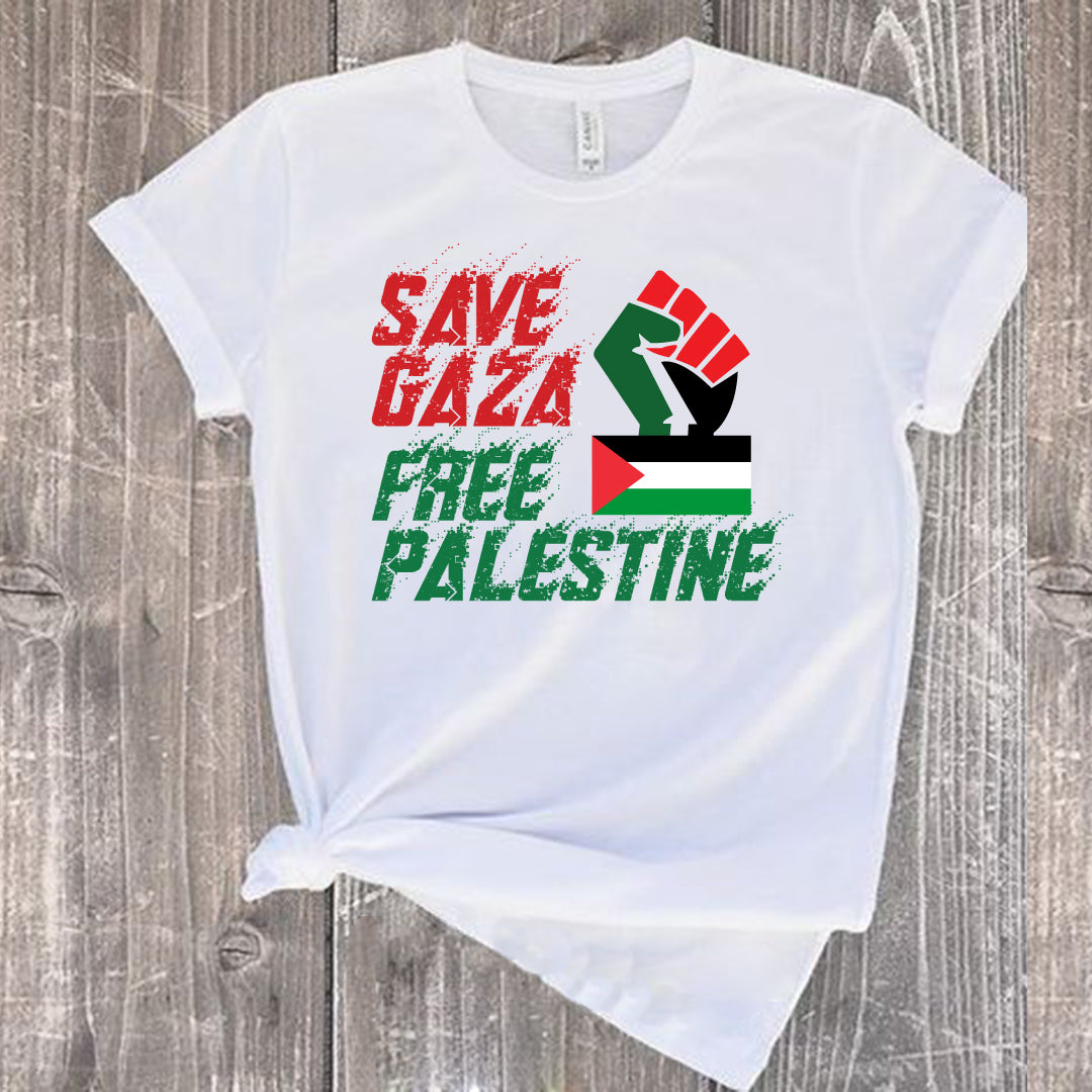 Save Gaza - Free Palestine Classic T-shirt – VectorBazar Fashion ...